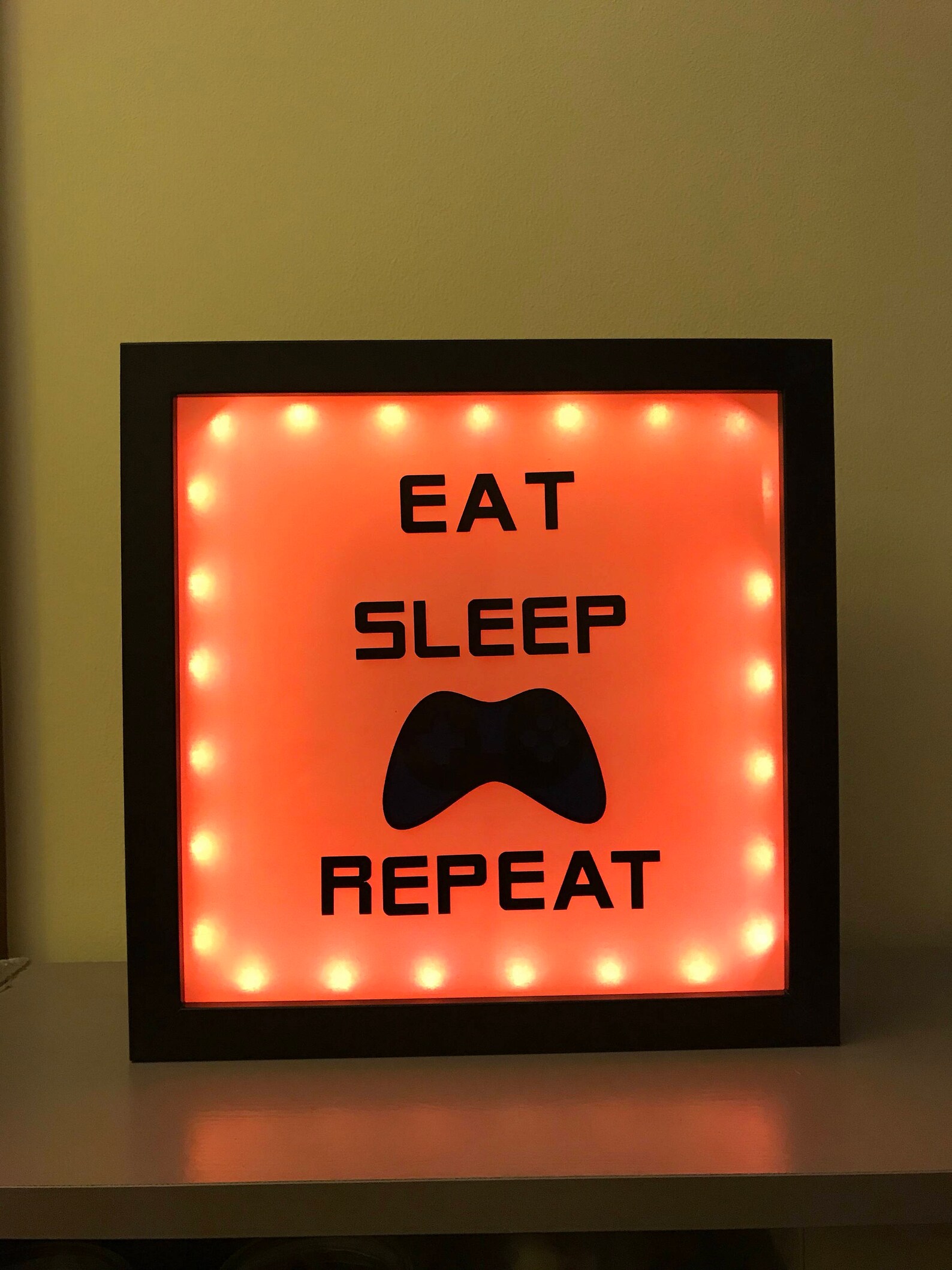 Gamer Light up Frame Gamer Box Frame Gaming Gift - Etsy UK