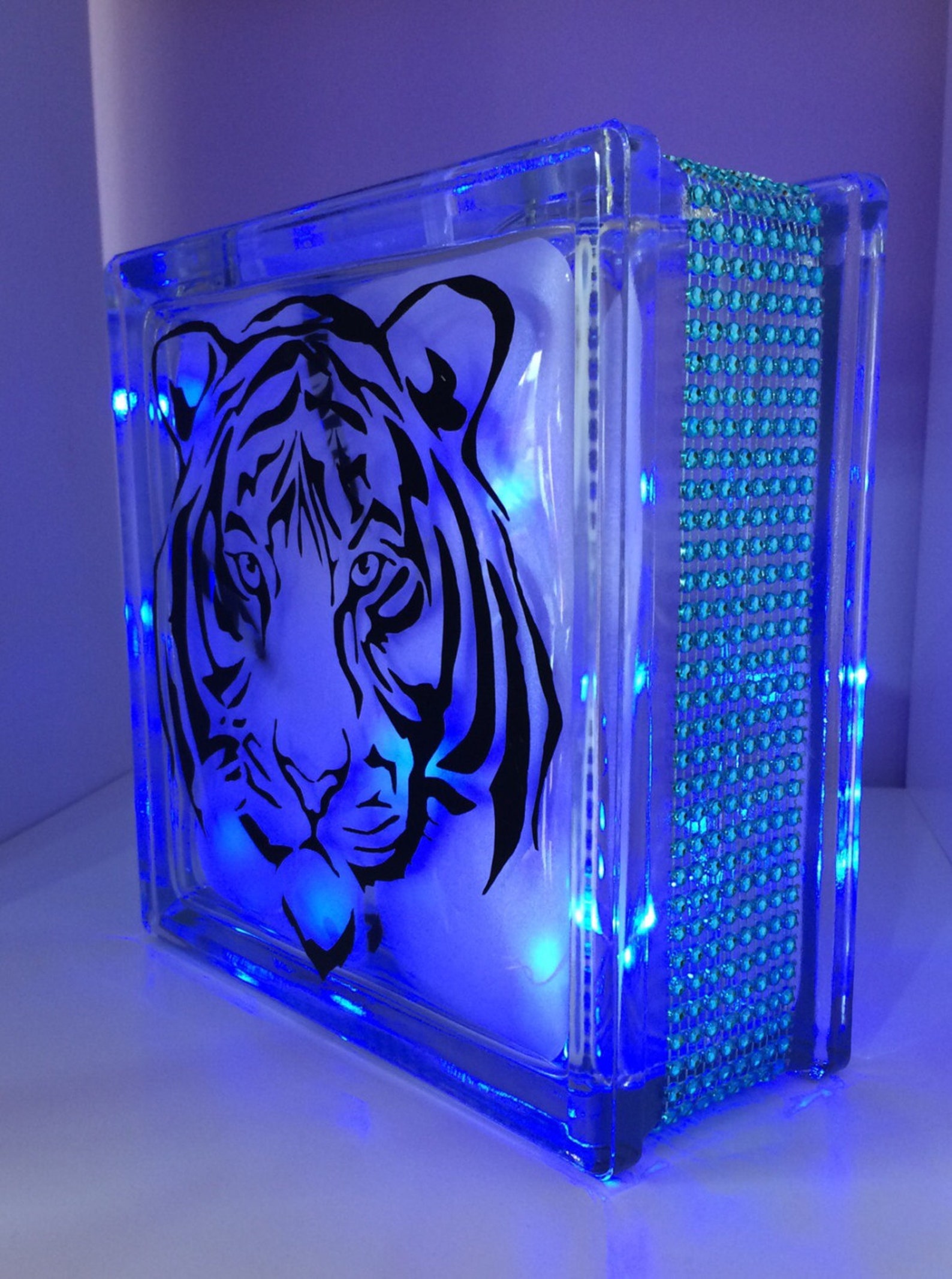 Tiger light block light up tiger gift tiger light tiger | Etsy