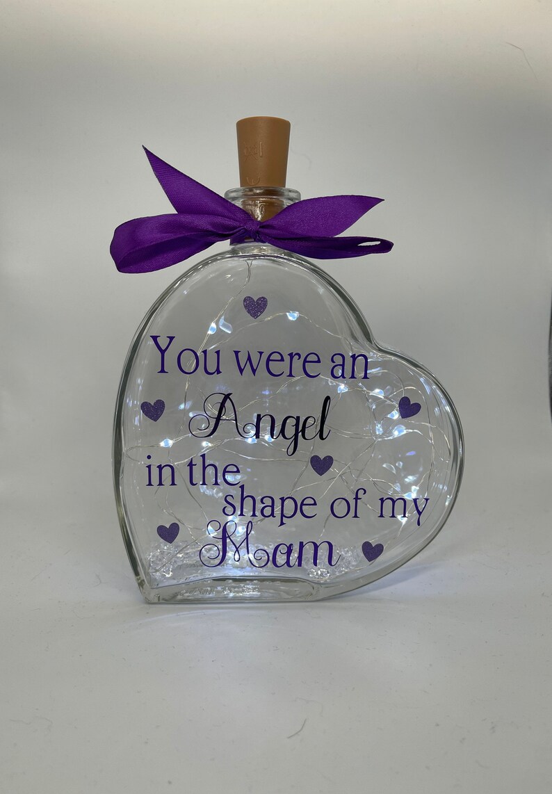 Angel Mum Light Bottle, Mum Light Bottle, Mum Gift, Memorial Gift ...