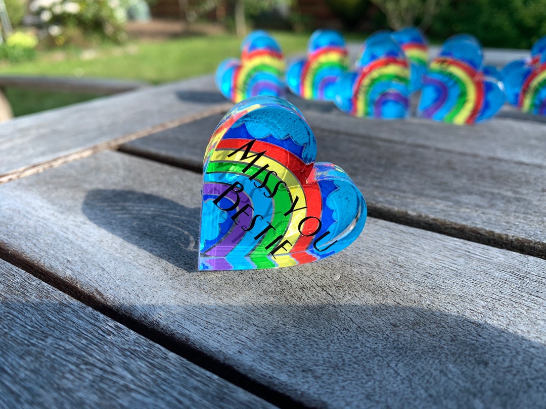 Pocket Hug Keepsake Virtual Hug Rainbow Hug - Etsy