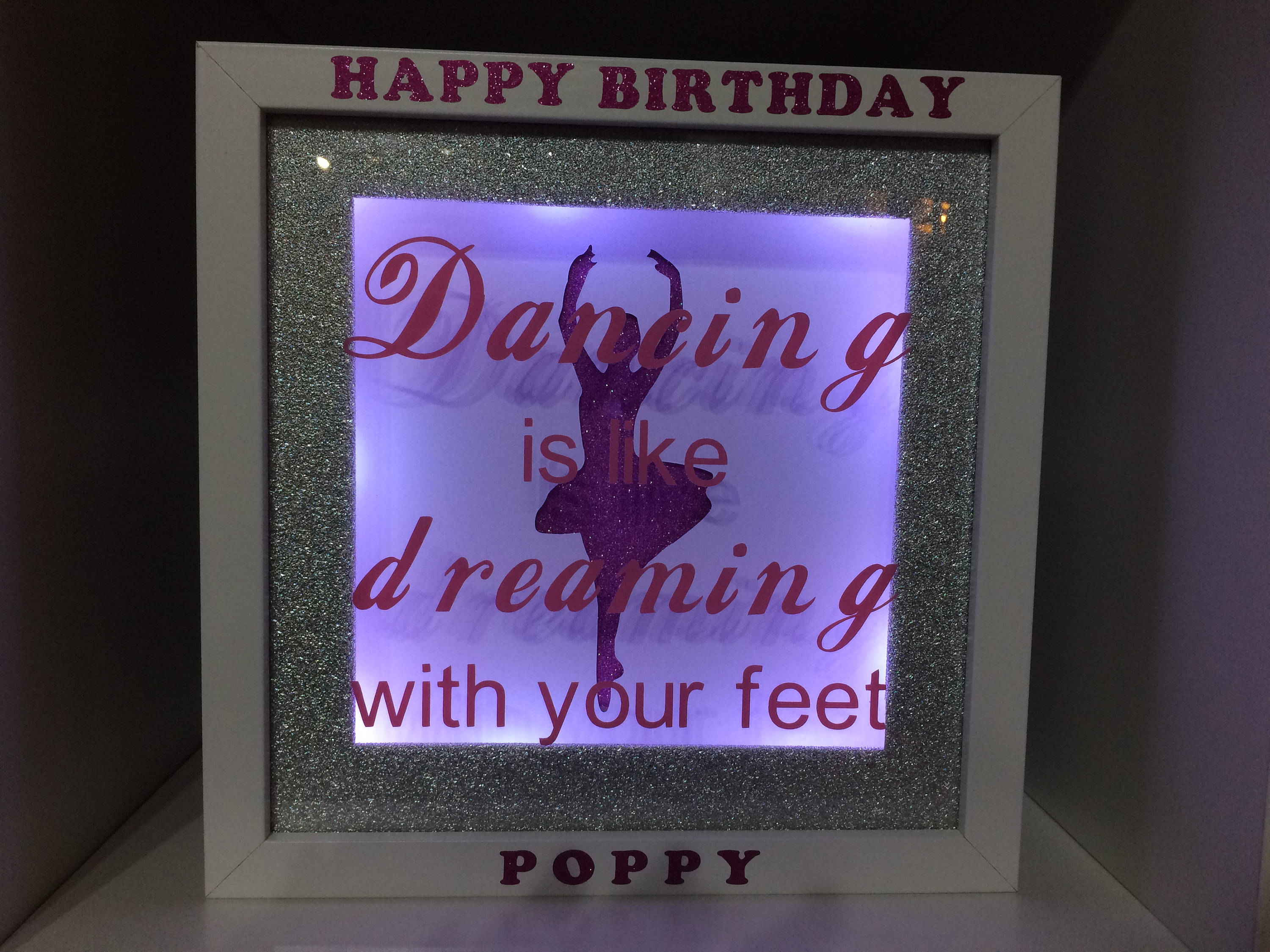 Dancer Light up Frame Dancer Box Frame Dancer Gift Dancing - Etsy UK