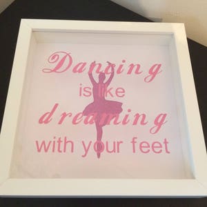 Dancer Frame Dancer Box Frame Dancer Gift Dancing Frame - Etsy