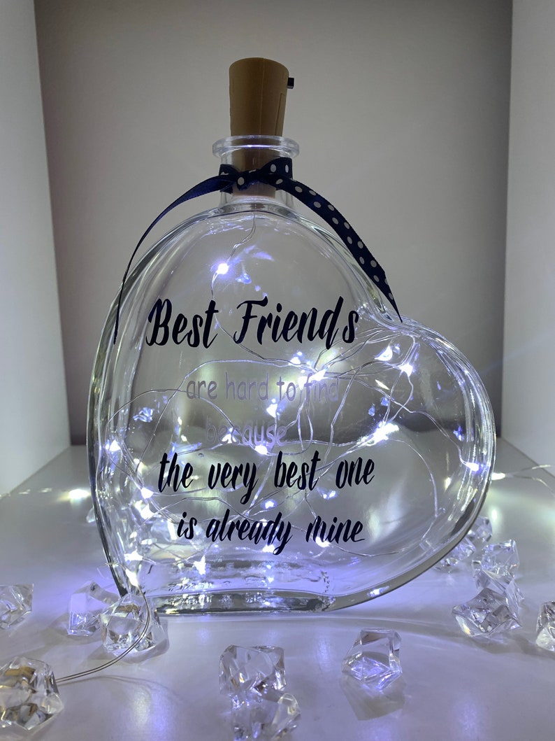 Best friends light bottle forever friends light bottle | Etsy