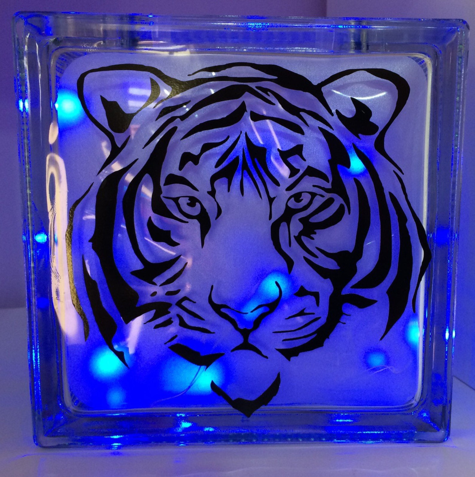 Tiger light block light up tiger gift tiger light tiger | Etsy