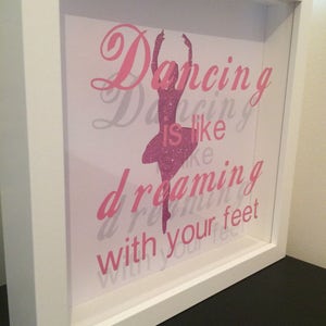 Dancer Frame, Dancer Box Frame, Dancer Gift, Dancing Frame, Ballerina ...