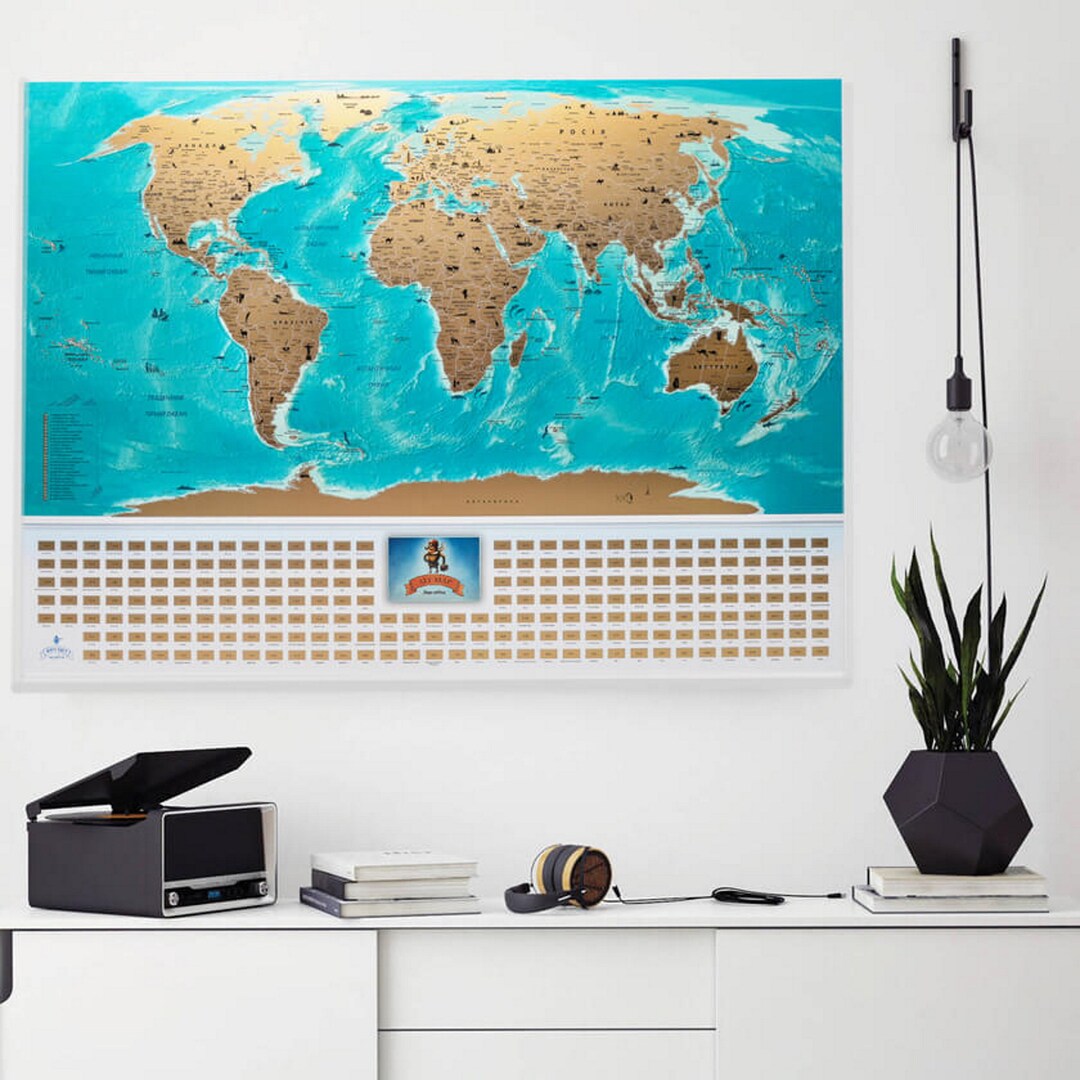 Scratch off World Map Wall Map Personalized Scratch Travel - Etsy Ireland