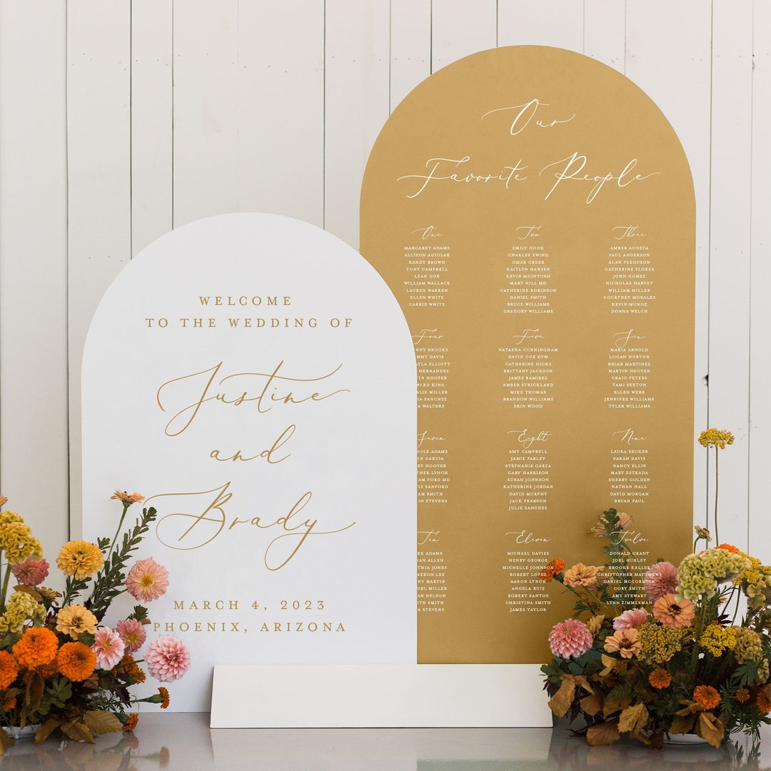 Large Wedding Seating Chart, Wedding Welcome Sign, Sign for Wedding ...