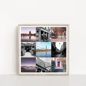 BELFAST, Colour Photography Print, Photo Collage, Belfast Landmarks ...