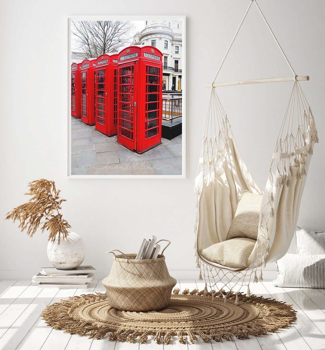 LONDON RED Colour Photography Print London Telephone Boxes - Etsy UK