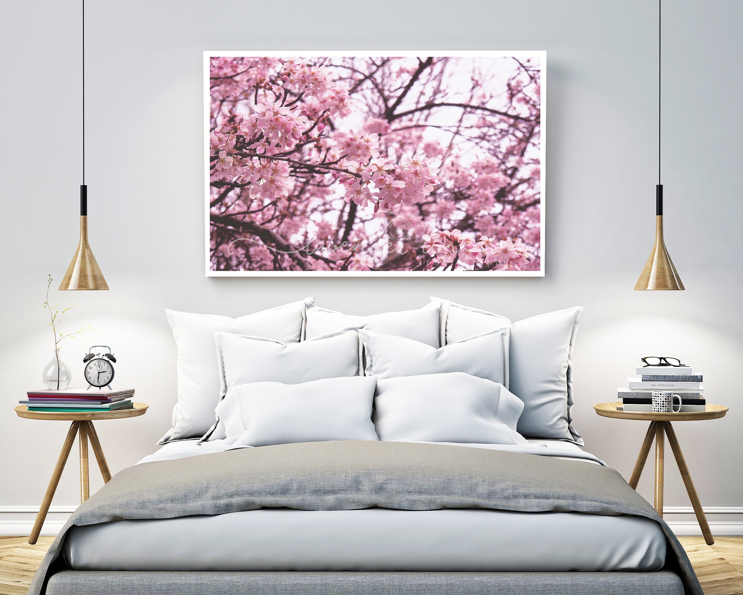 PINK Colour Photography Print Cherry Blossoms Spring - Etsy