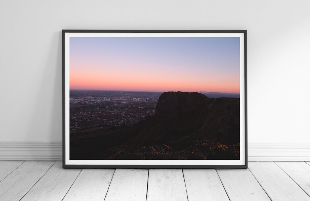 Belfast Sunset Photography Print: Cavehill Golden Hour Landscape - Etsy