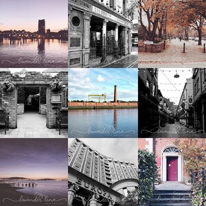 BELFAST, Colour Photography Print, Photo Collage, Belfast Landmarks ...