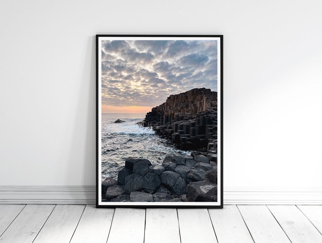 SUNDOWN CAUSEWAY, Colour Photography Print, Giant's Causeway Sunset ...