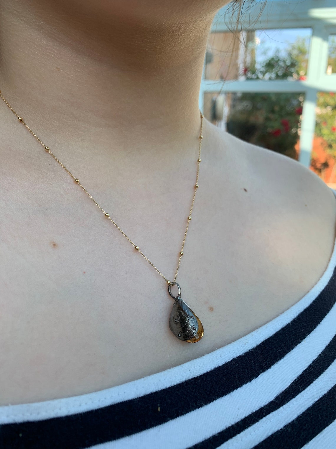 Little Mussel Pendant Solid Silver Jewellery Marine Life - Etsy