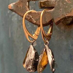 Little Mussel Pendant, Solid Silver Jewellery, Marine Life Jewellery ...