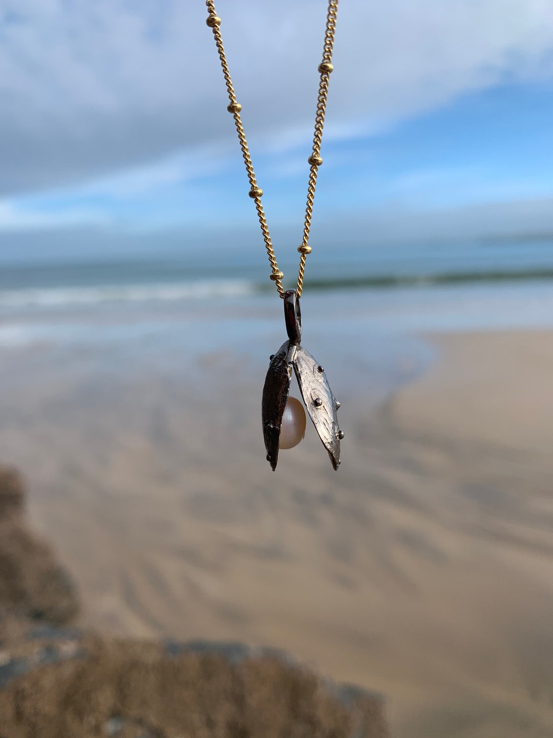 Little Mussel Pendant Solid Silver Jewellery Marine Life - Etsy