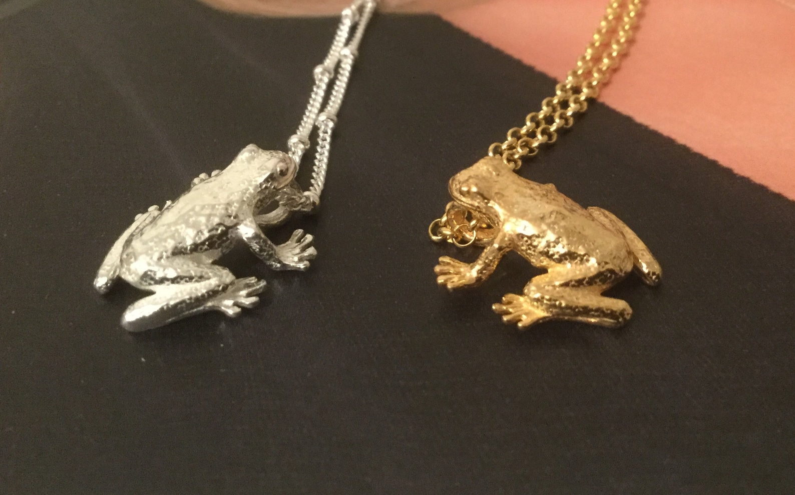 Frog Pendant solid silver frog pendant animal jewellery | Etsy