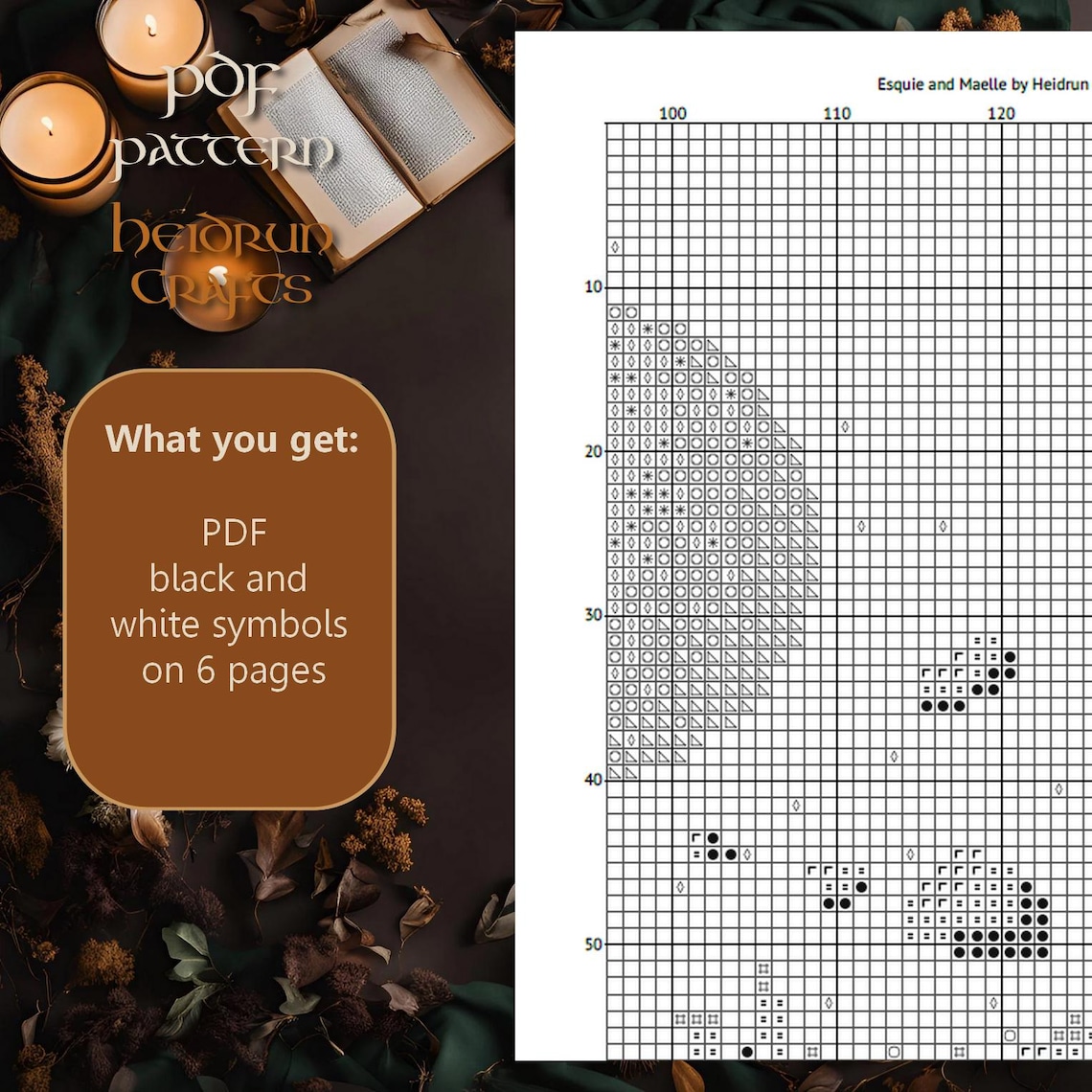 Esquie and Maelle Cross Stitch Pattern PDF – Clair Obscur Expedition 33 ...