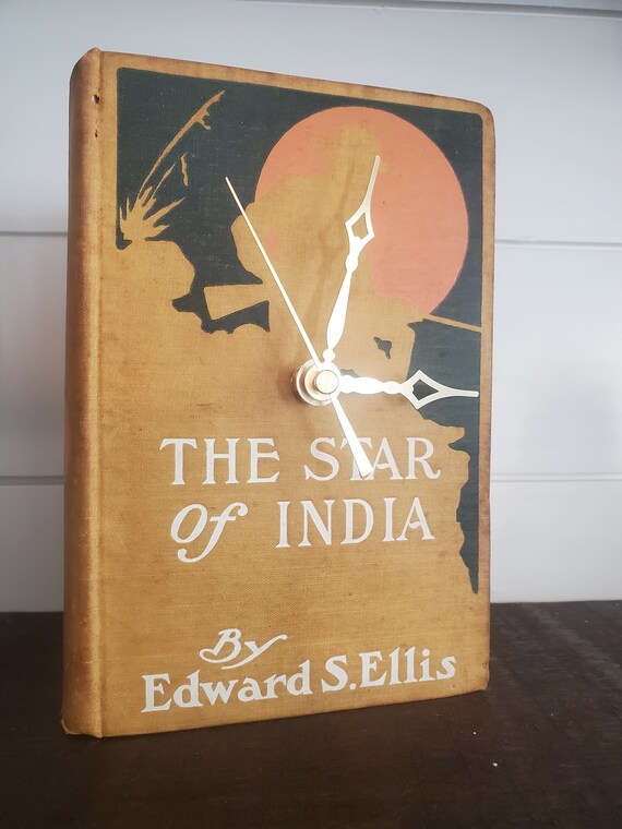 Vintage Book Clock Desk Clock Shelf Clock Book Lovers | Etsy