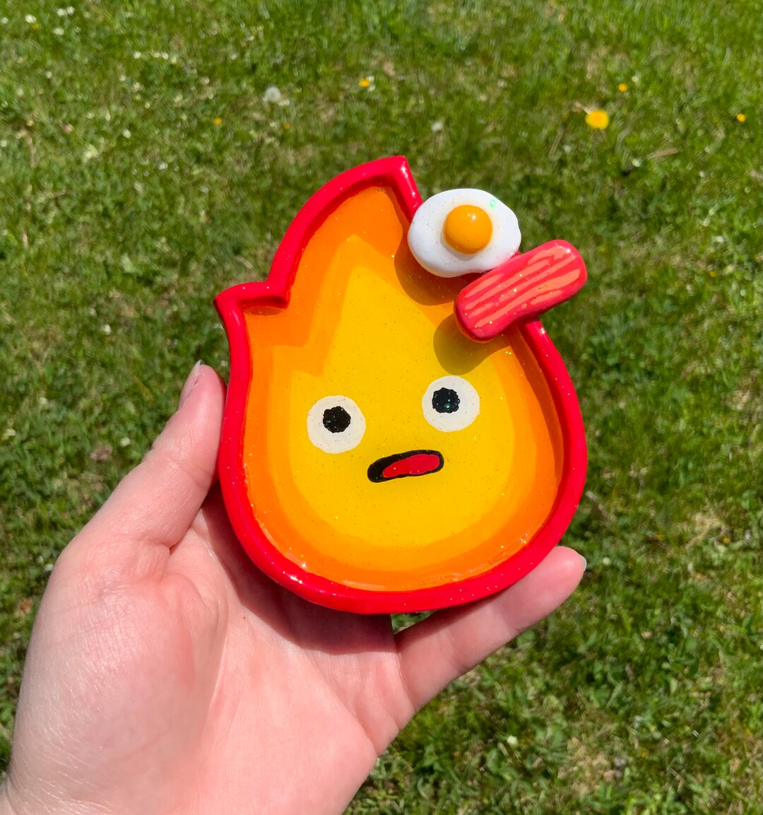 Fire Demon Polymer Clay and Resin Trinket Dish - Etsy