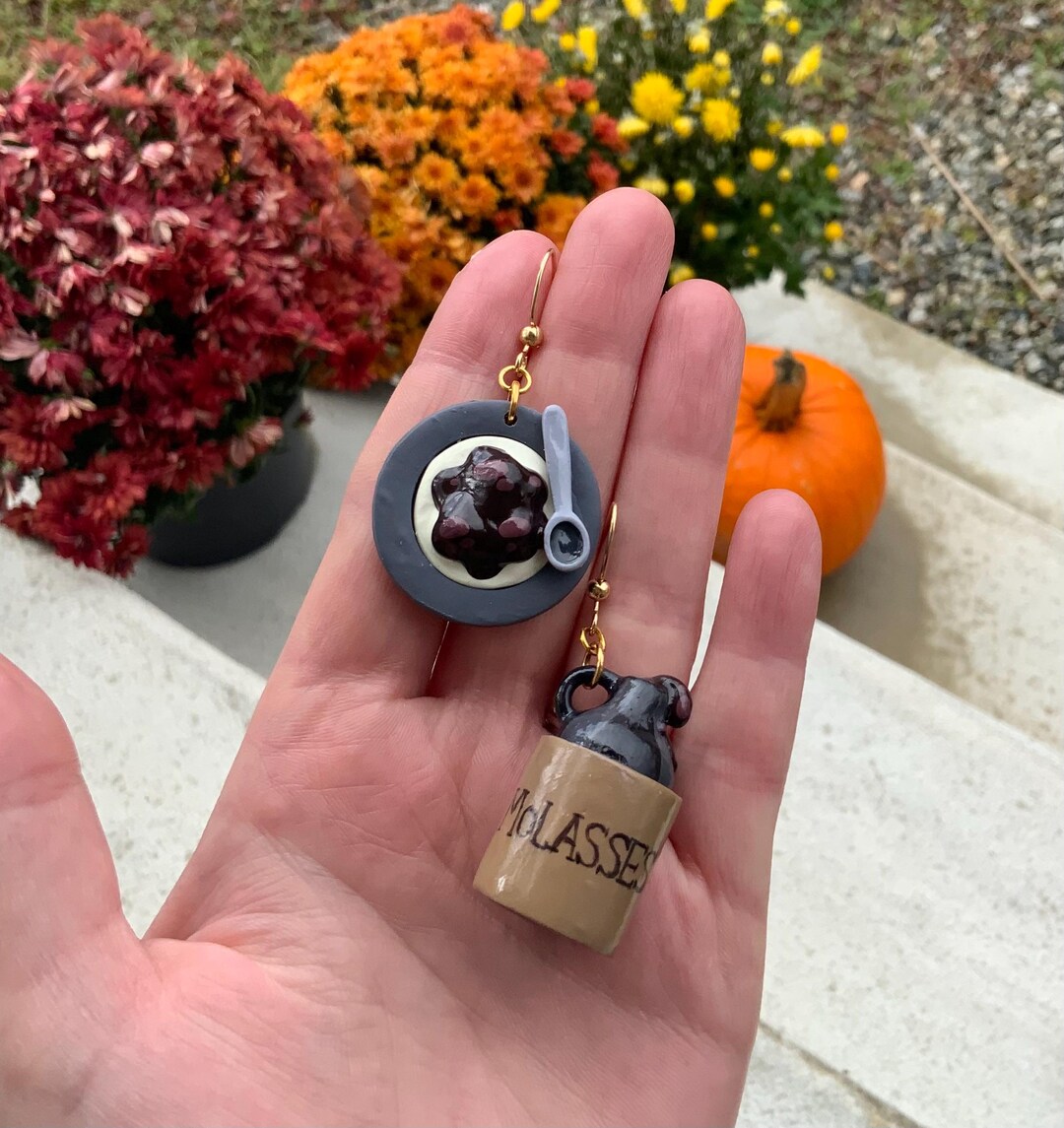 Polymer Clay Over the Garden Wall Potatoes and Molasses Dangle Earrings ...