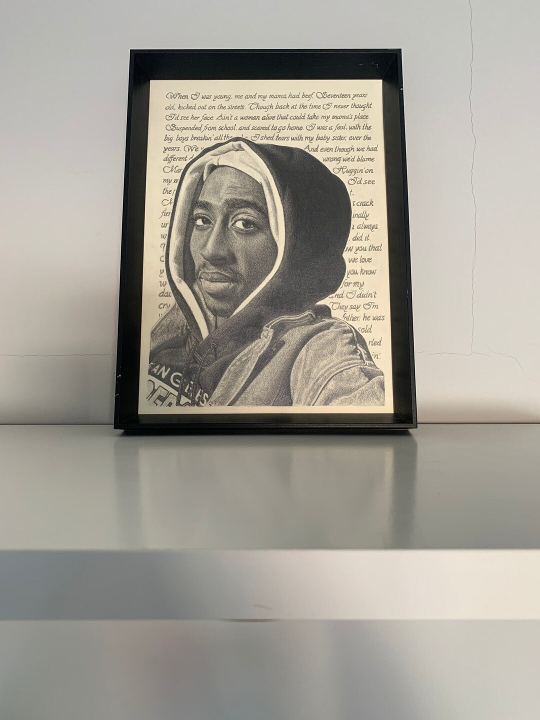 Rapper ORIGINAL A4 (8.3 X 11.7 Inches) Pencil Drawing - Hiphop Rap Art ...