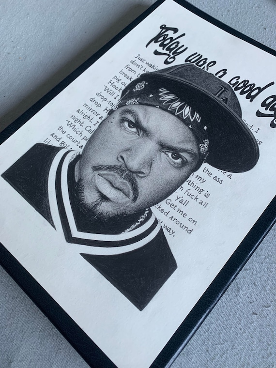 Ice Cube Rapper Drawing