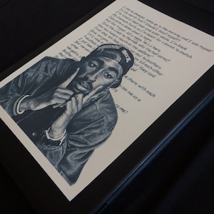 Rapper Pencil Drawing Art A4 (8.3 X 11.7 Inches) Print of Drawing - Rap ...