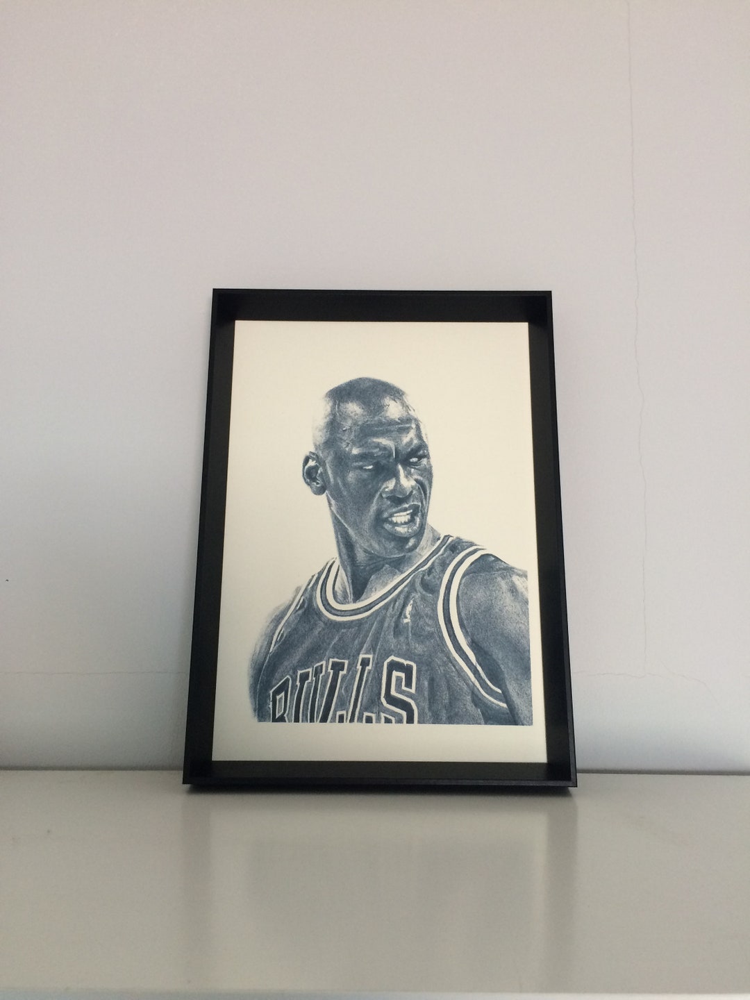 Basketball Player Pencil Drawing Art A4 (8.3 X 11.7 Inches) Print of ...