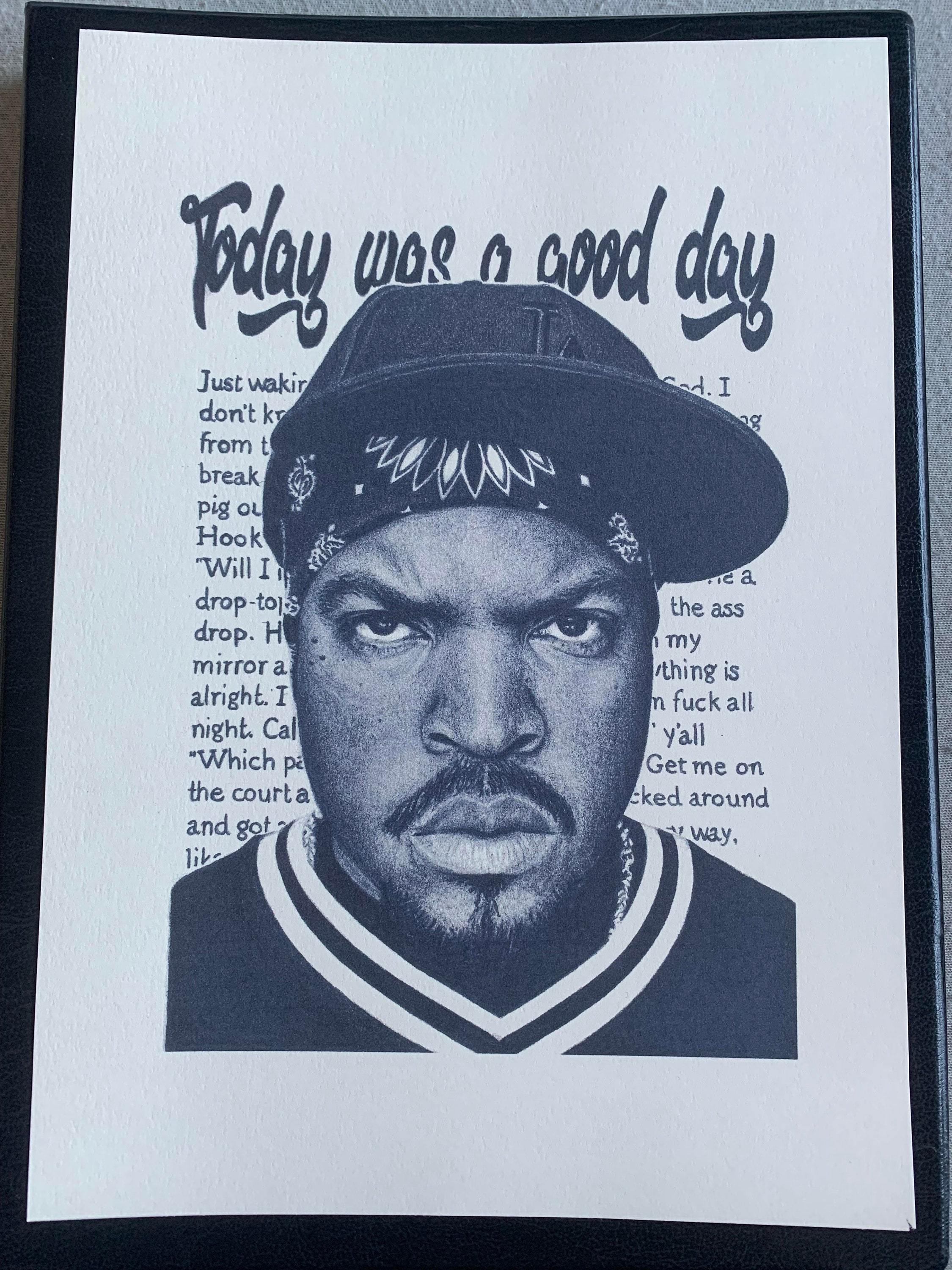 Ice Cube Pencil Drawing Art A4 8.3 X 11.7 Inches Print of Drawing Ice ...