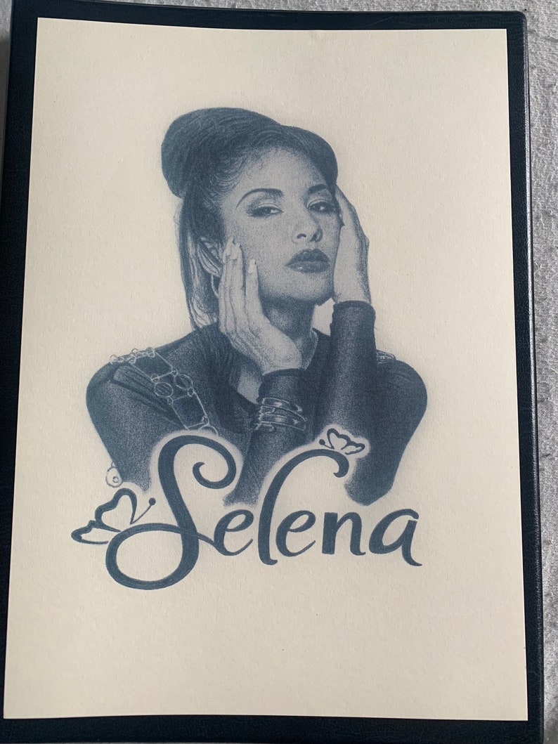 Selena Quintanilla Pencil Drawing Art A4 8.3 X 11.7 Inches Print of ...