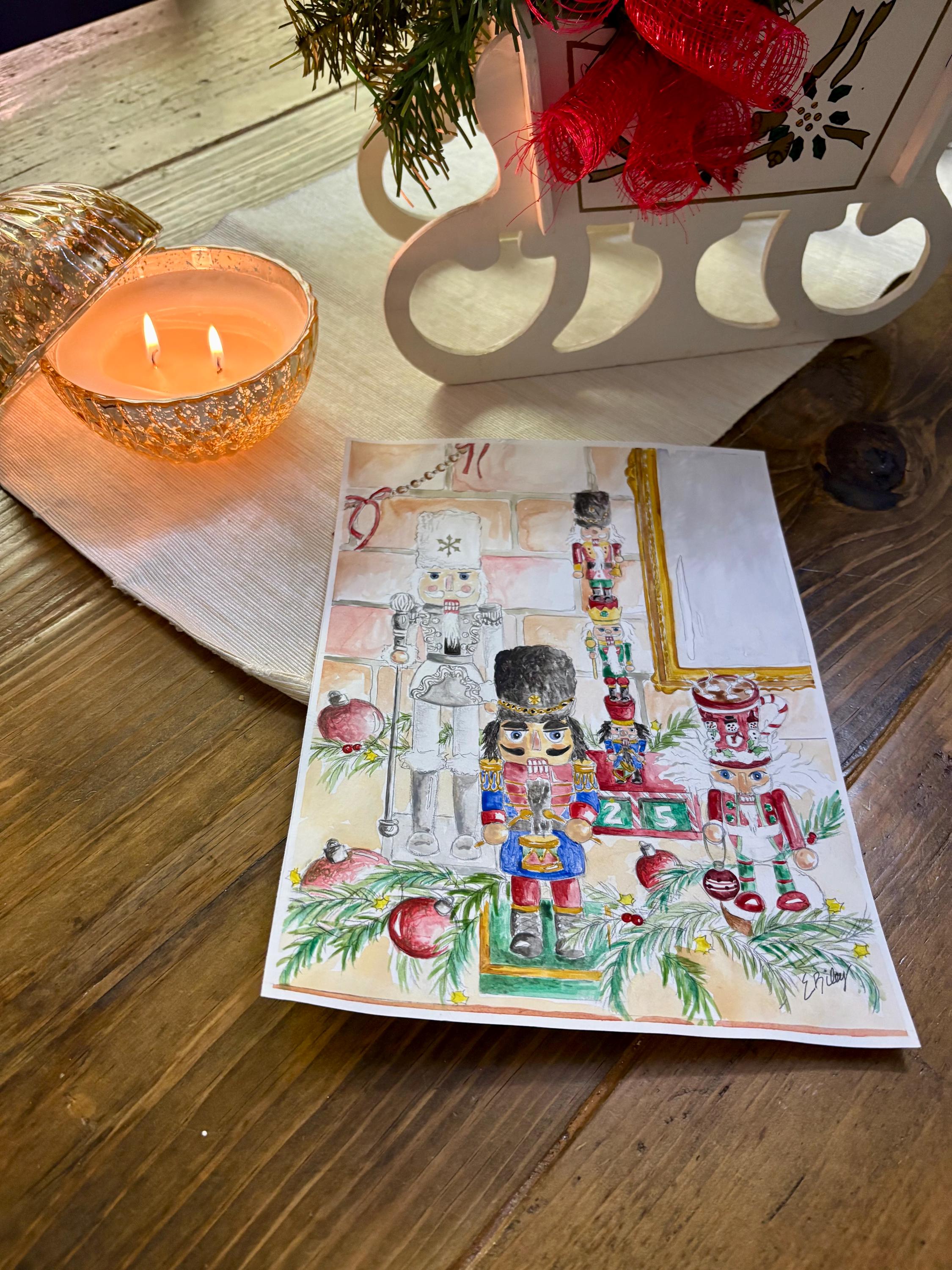 Nutcracker Christmas Original Watercolor Painting: A Variety of ...