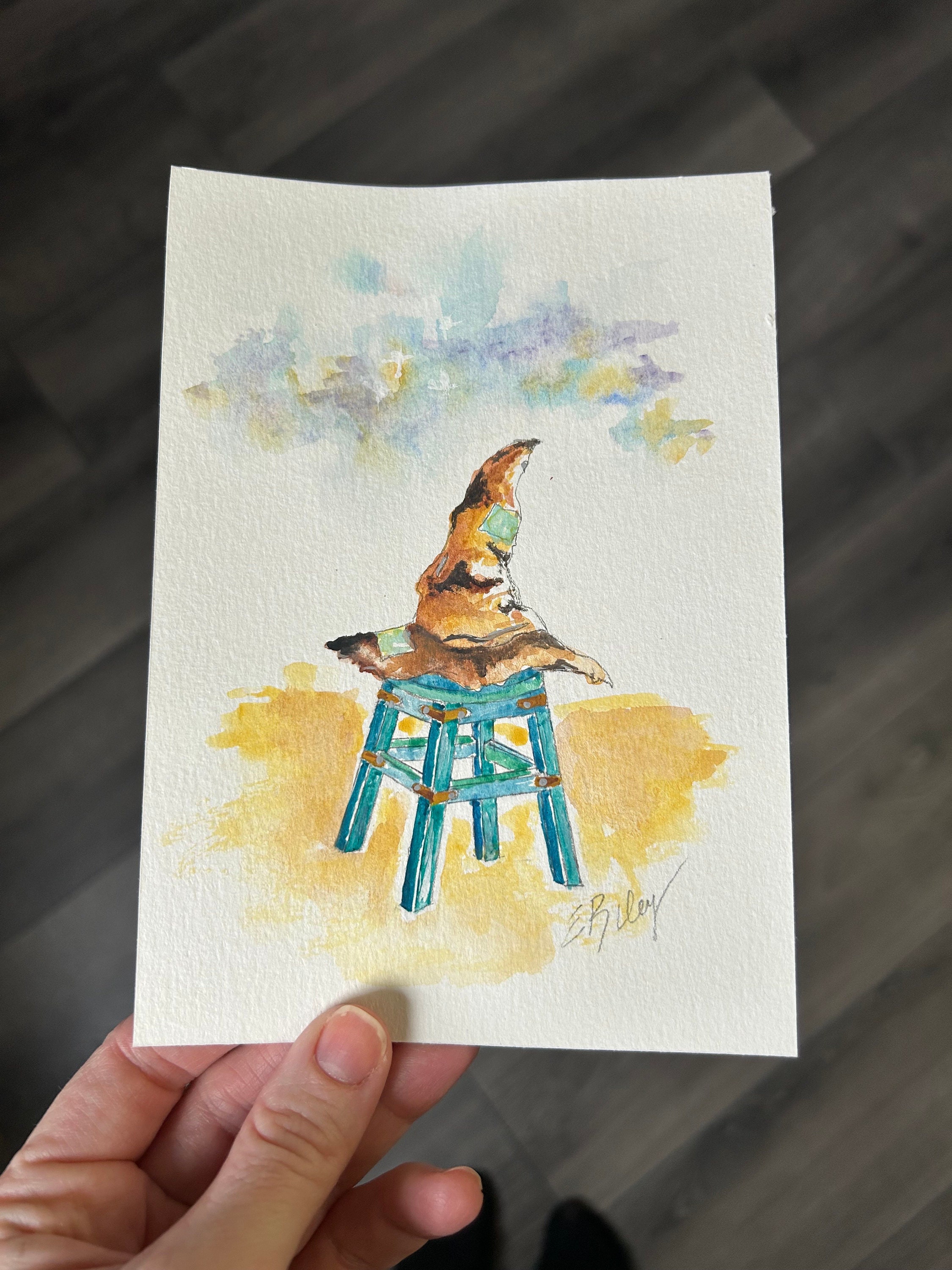 Harry Potter Sorting Hat Watercolor - Etsy