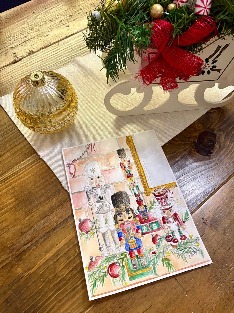 Nutcracker Christmas Original Watercolor Painting: A Variety of ...