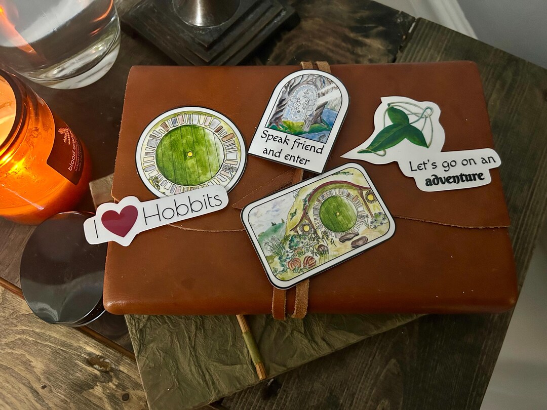 Hobbit Sticker Pack: Set of 5 Lord of the Rings Vinyl Stickers - Etsy