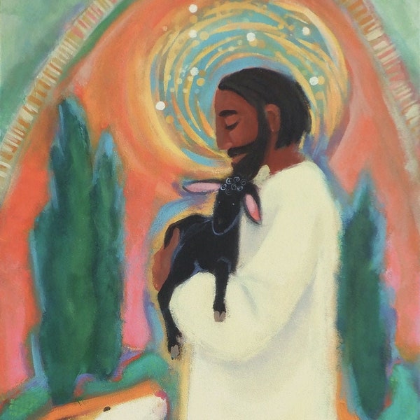 Jesus the Good Shepherd - Etsy