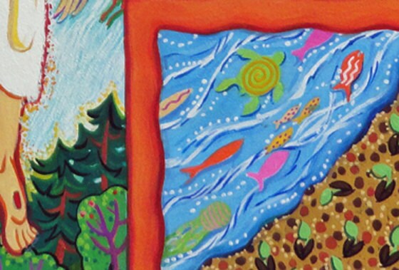 Resurrection Painting Wall Art Print Celtic-style Cross - Etsy