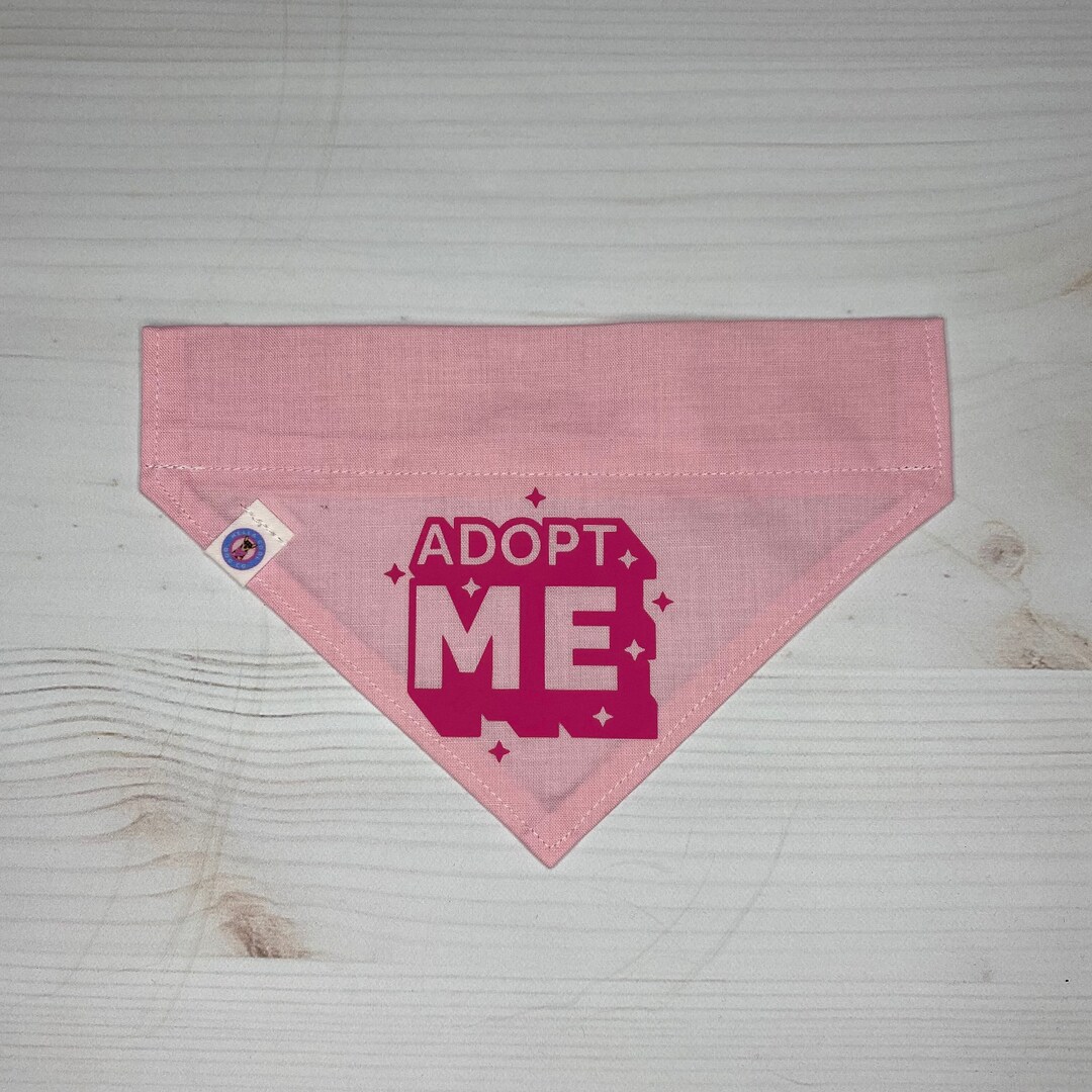 Adopt Me Over the Collar Dog Bandana - Etsy