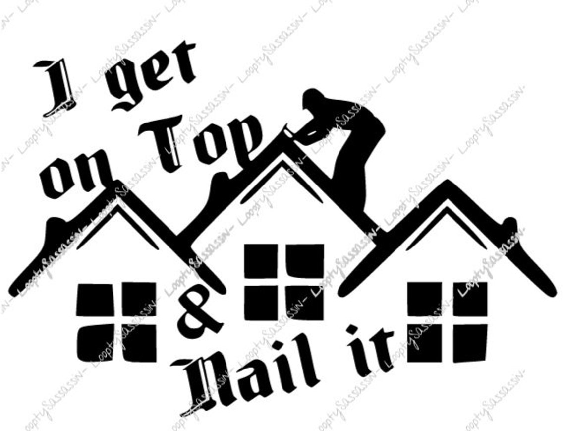 Roofer SVG File - Etsy