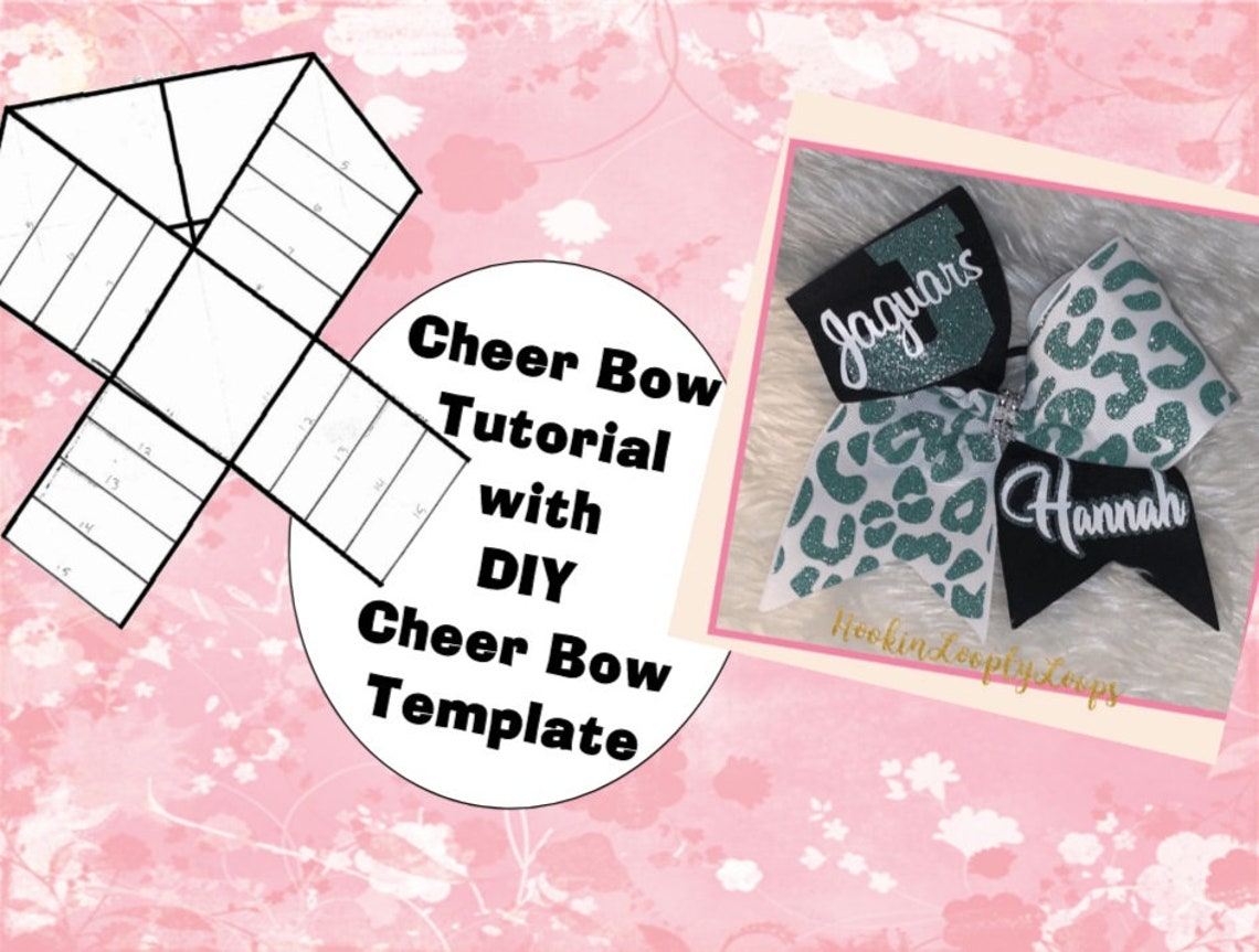 Cheer Bow Template - Etsy
