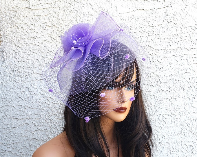 Black Fascinator Veil - Etsy
