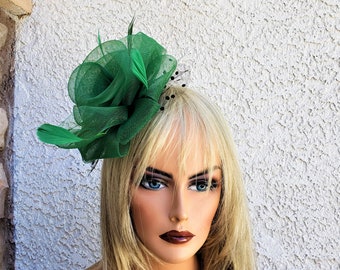 Kelly Green Fascinator Hat - Etsy