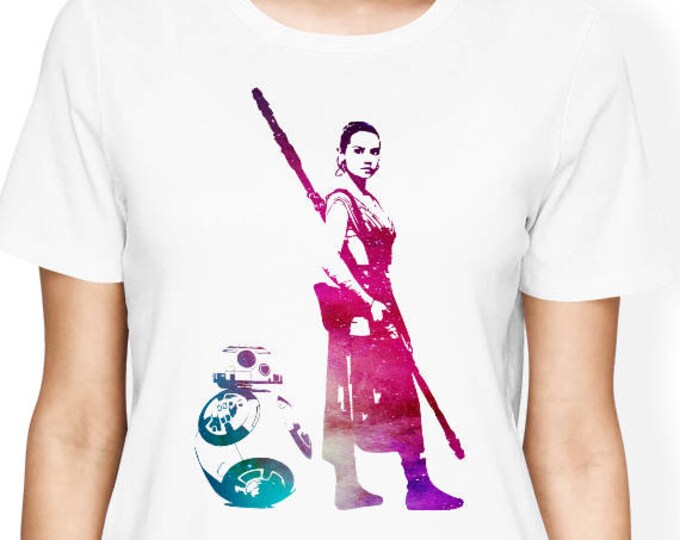 Star Wars Rey Shirt, BB8 Shirt, Star Wars Women Shirt - Star Wars Rey ...