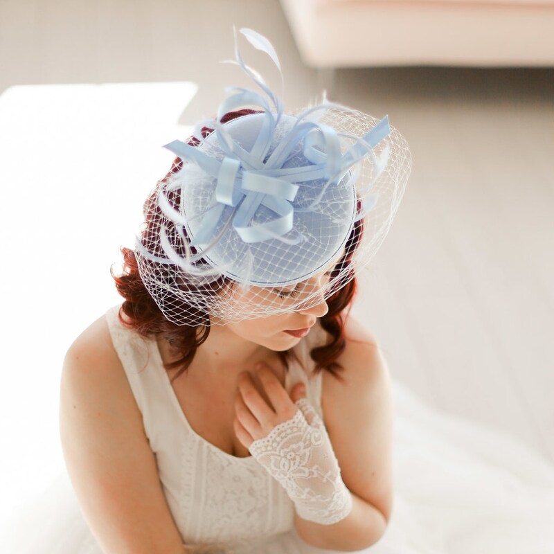 Light Blue Derby Hat - Etsy