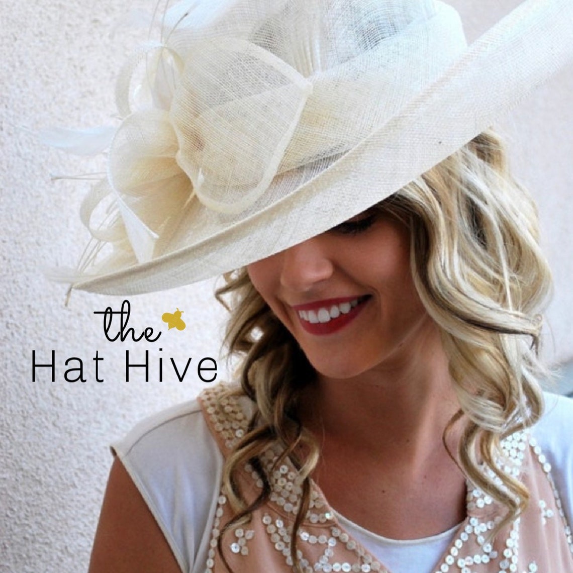 Ivory Derby Hat With Adjustable Band Derby Hat High Tea | Etsy