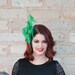 Kelly Green Fascinator Tea Party Hat Church Hat Derby Hat Fancy Hat ...