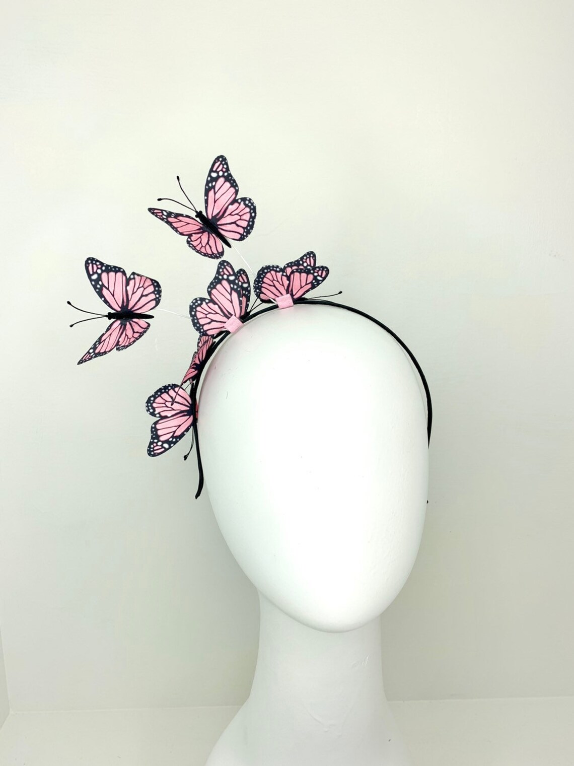 Light Pink Butterfly Fascinator Butterfly Hat Tea Party Hat | Etsy