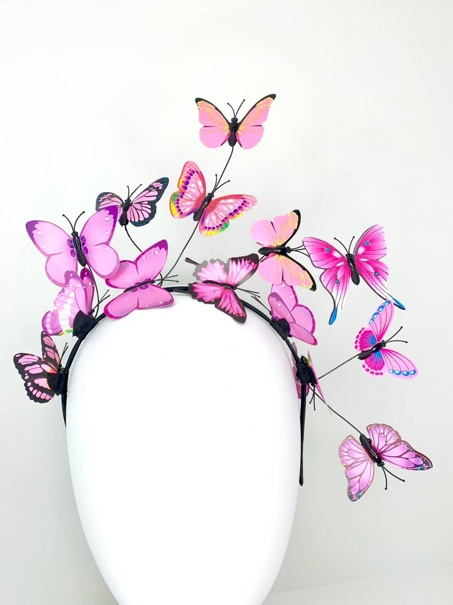 Shades of Pink Butterfly Fascinator Butterfly Hat Tea Party | Etsy