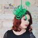 Kelly Green Fascinator Tea Party Hat Church Hat Derby Hat Fancy Hat ...