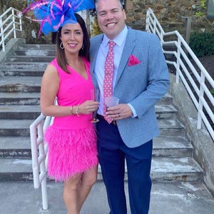 Turquoise Color Spray Crinoline Fascinator on Headband - Kentucky Derby ...